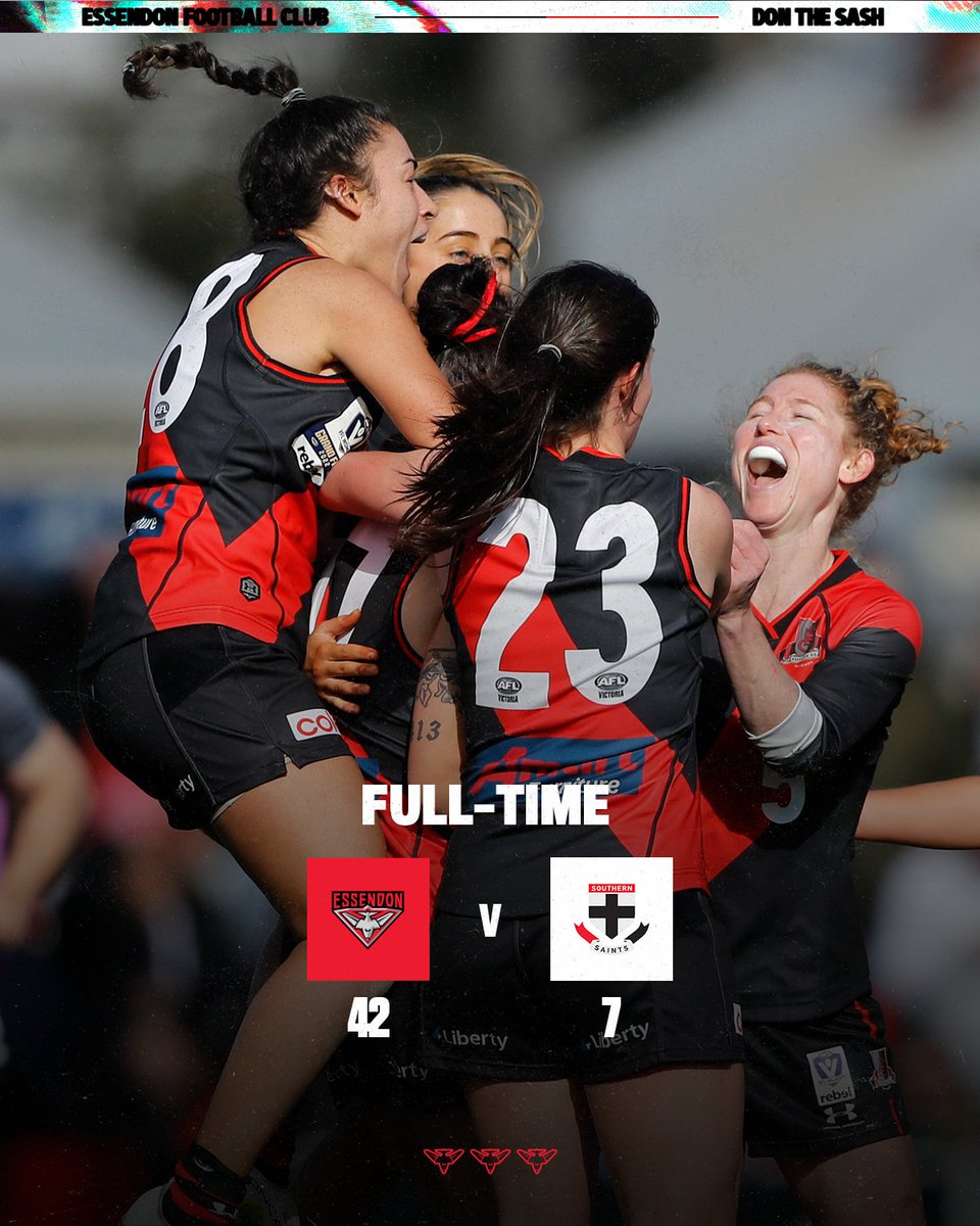 VFLW Essendon 42 defeated the Saints 7 to win the premiership!!! : r ...