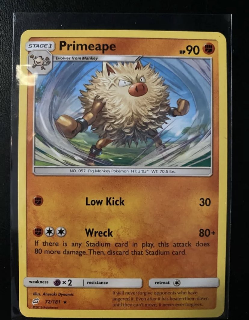 Primeape Pokemon Card