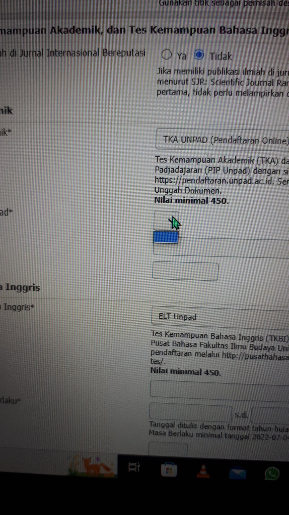 cordonbleu on Twitter: "Halo min, saya mau isi pendaftaran smup s2. Sudah ikut tka online. Namun ...