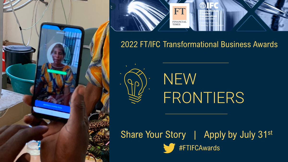 IFC on Twitter: "RT @WorldBankAfrica: NEW CATEGORY! The 2022 #FTIFCAwards are looking for the ...