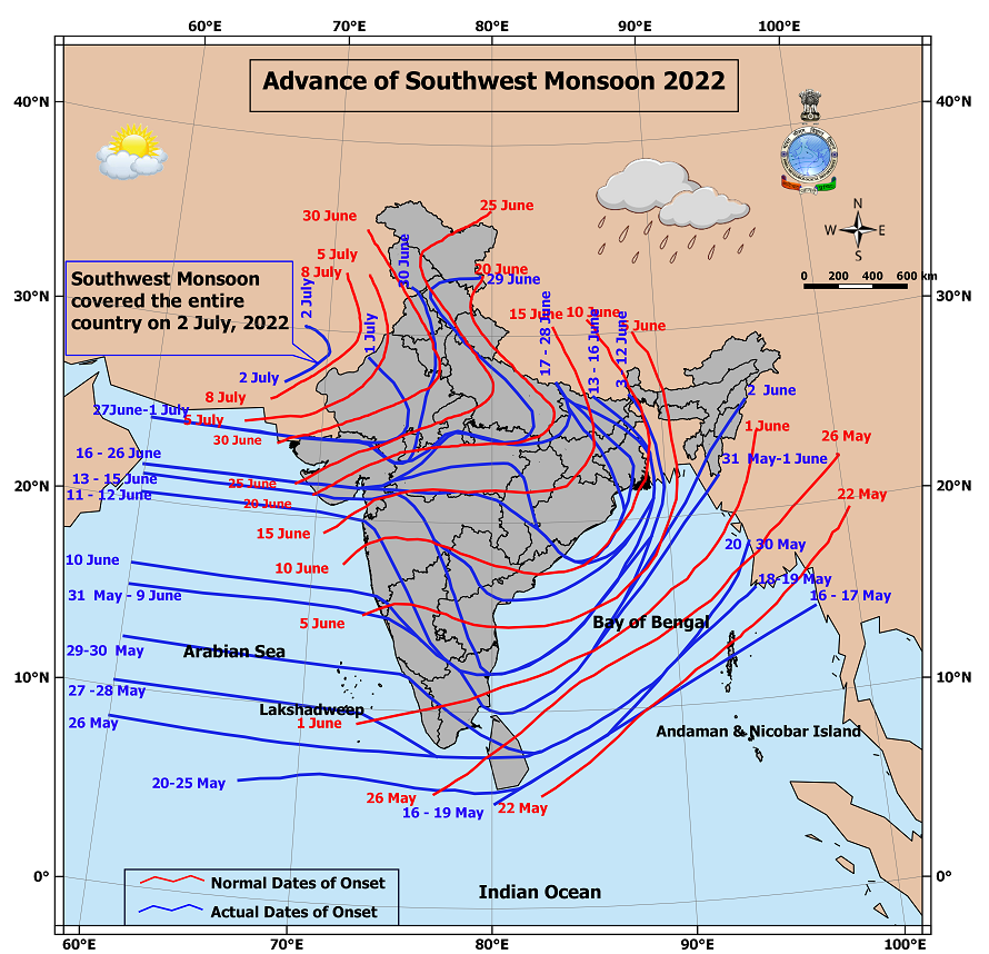 Monsoon Map