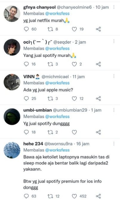 Baca Rules (bit.ly/worksfess) on Twitter: "🚨 ATTENTION 🚨 Yang caper kayak begini akan kami block ...