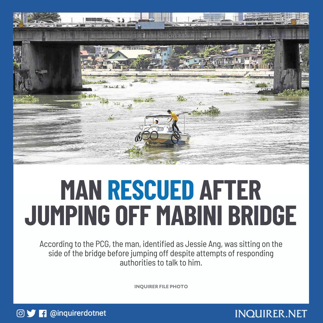A 29-year old man who jumped off Mabini Bridge into Pasig River in ...