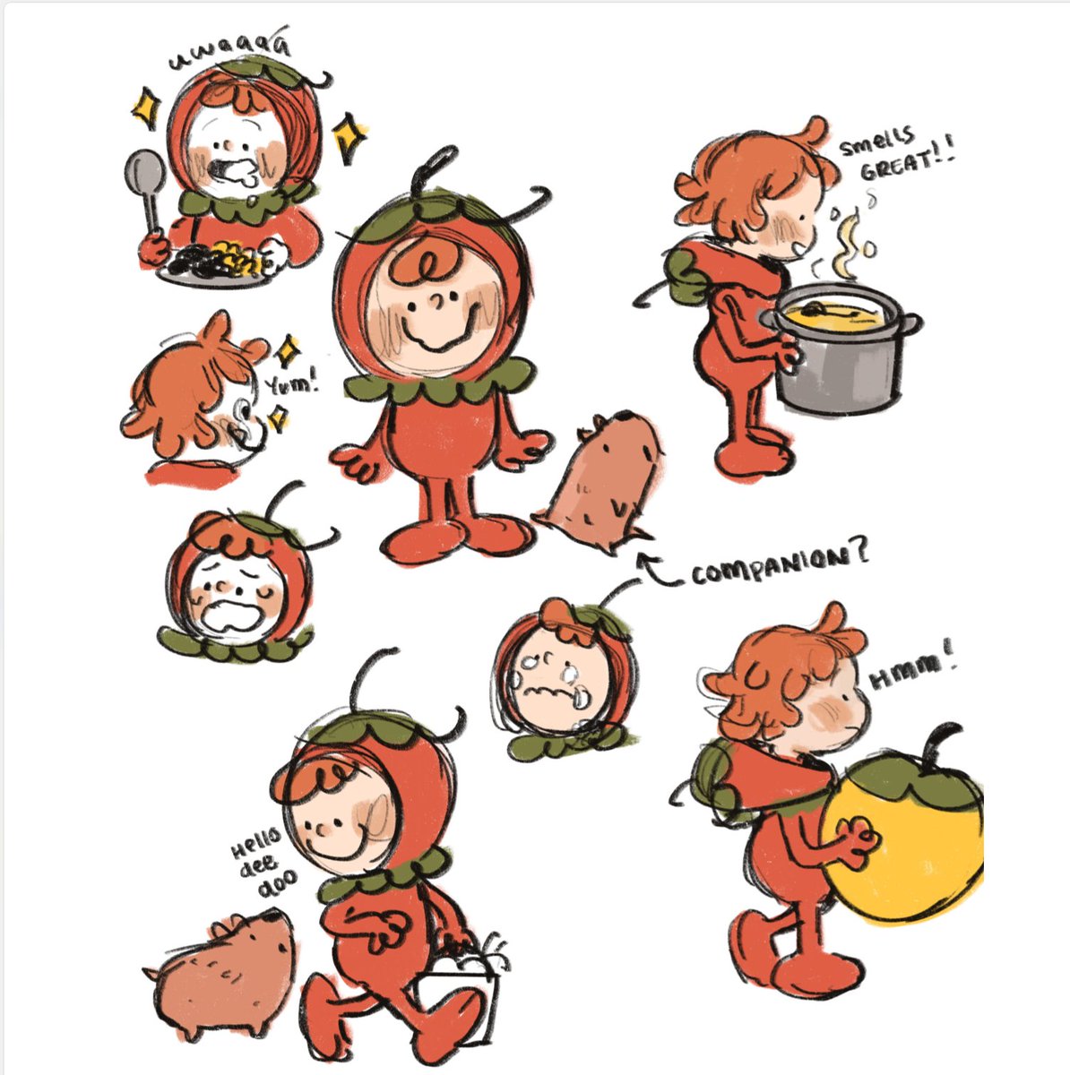 「food themed character designs from a whi」|lily hoàng-zhu @ katsucon ...