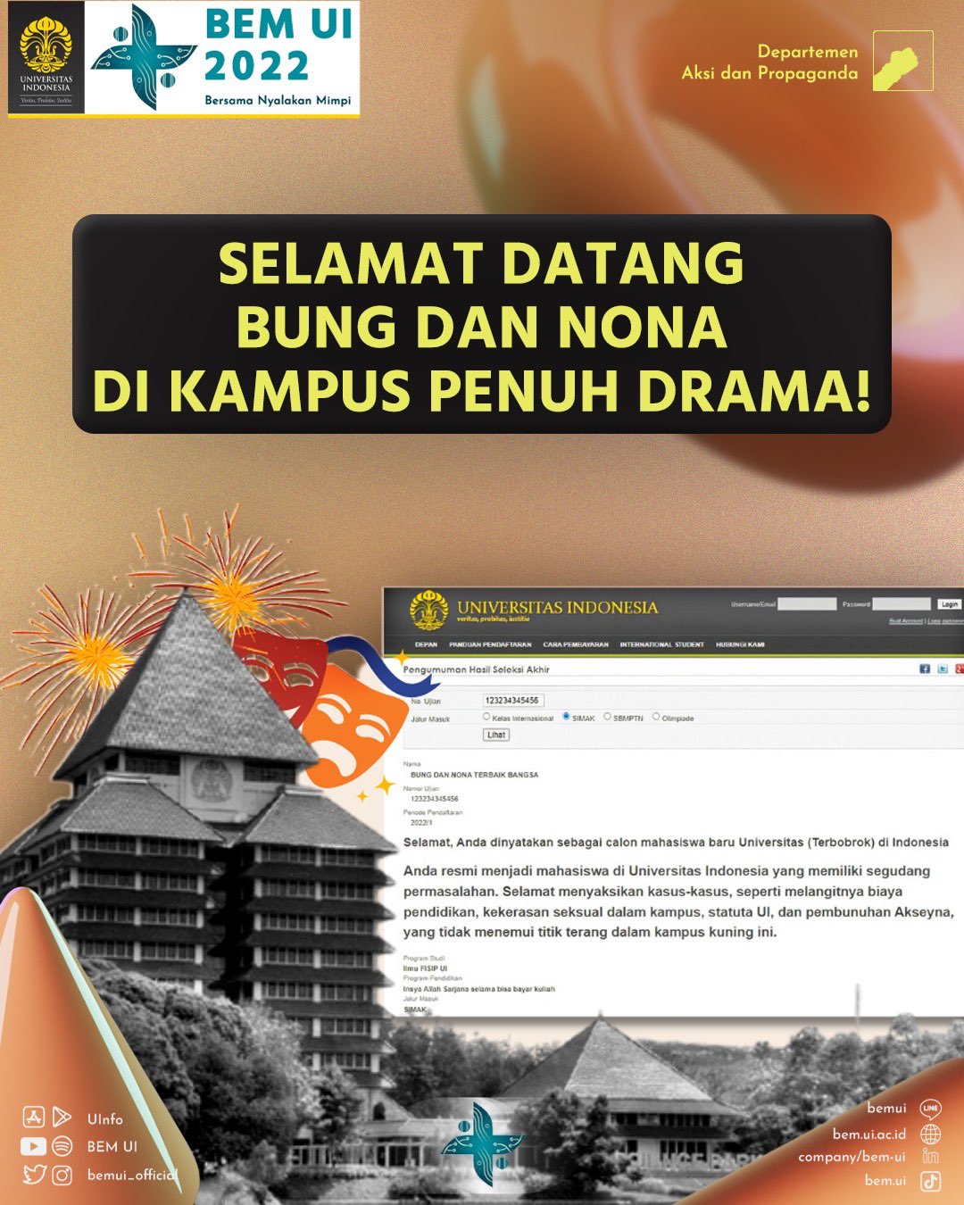 BURUANN CEK PINNED!!— SBMPTNFESS on Twitter: "ptn! ui memang beda ya 😭 https://t.co/80fpZyycf5 ...