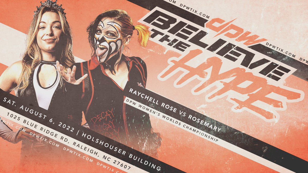 🚨 DPW BTH UPDATE 🚨 A new champion will be crowned! RAYCHELL ROSE vs ...