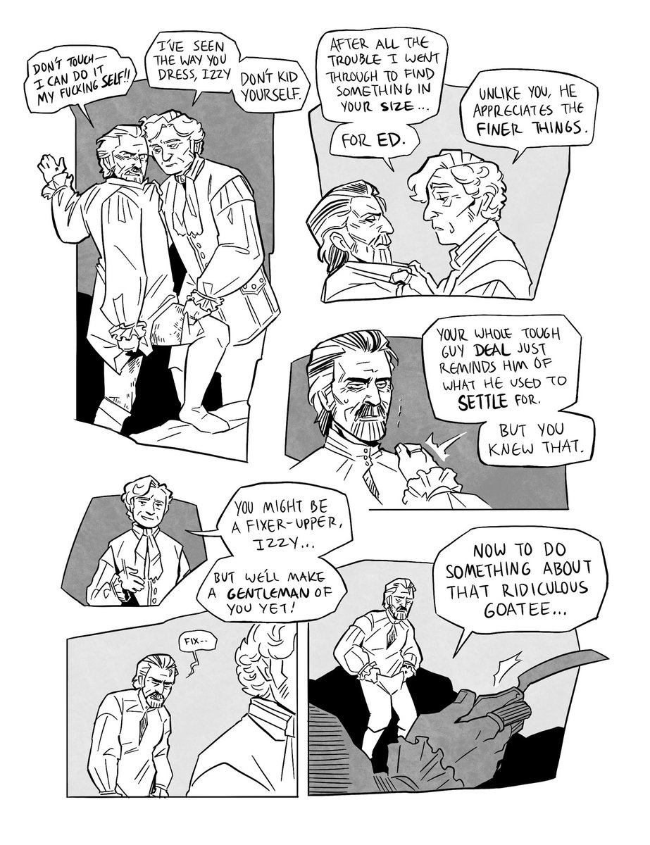 kino🜏 on Twitter: "RT @sickamore2012: comic where ed/stede are established but izzy is not: ed ...