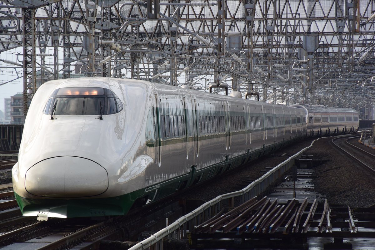 写真垢 on Twitter: "E2系1000番台J66+E3系2000番台L66 やまびこ146号+つばさ146号@大宮 200系塗装+山形新幹線30周年ラッピングの編成。"