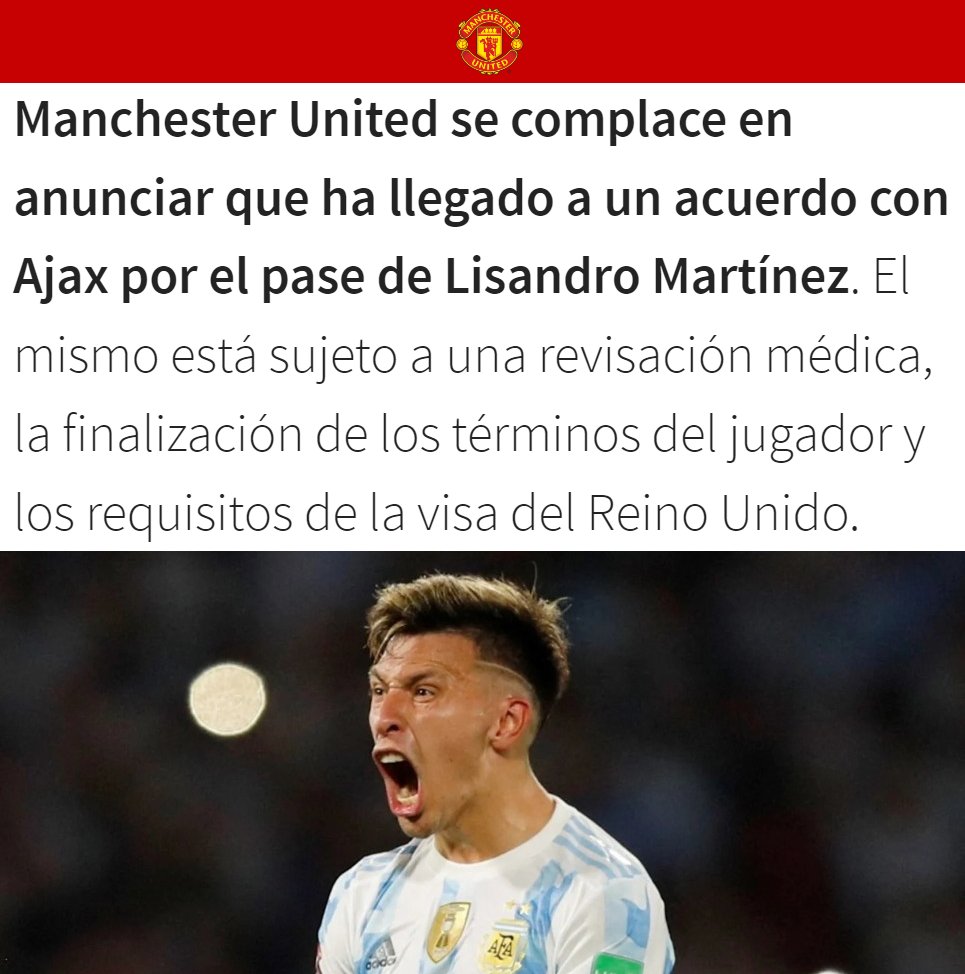 ¿por Qué Es Tendencia On Twitter Lisandro Martínez Porque Será