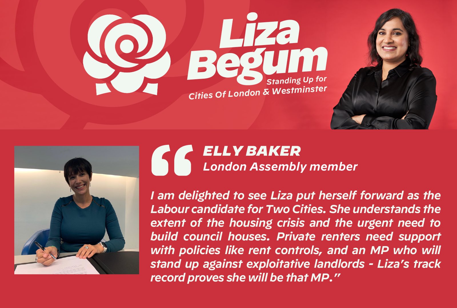 Liza Begum for Cities of London & Westminster (@LizaBegum_) / Twitter