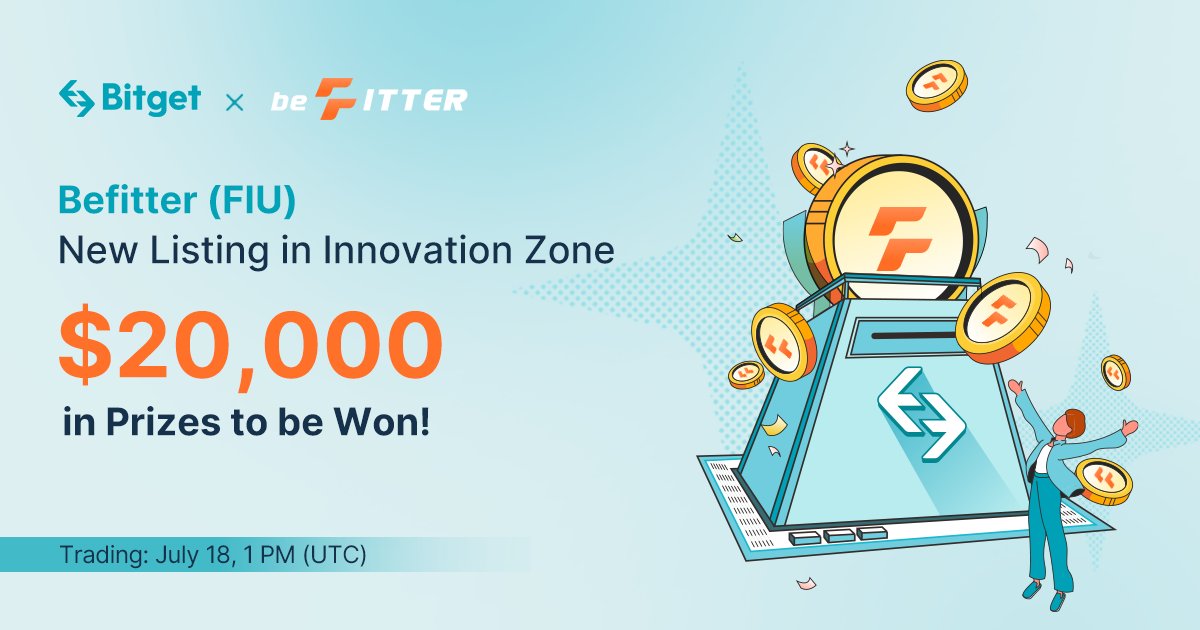 Bitget on Twitter: "Monday, no blue! All because @beFITTER_io $FIU will be listed in the # ...