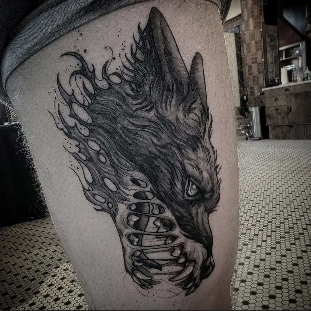 Beth Cupples Tattoos Be Wary, For The Snake Devouring His Own Tail