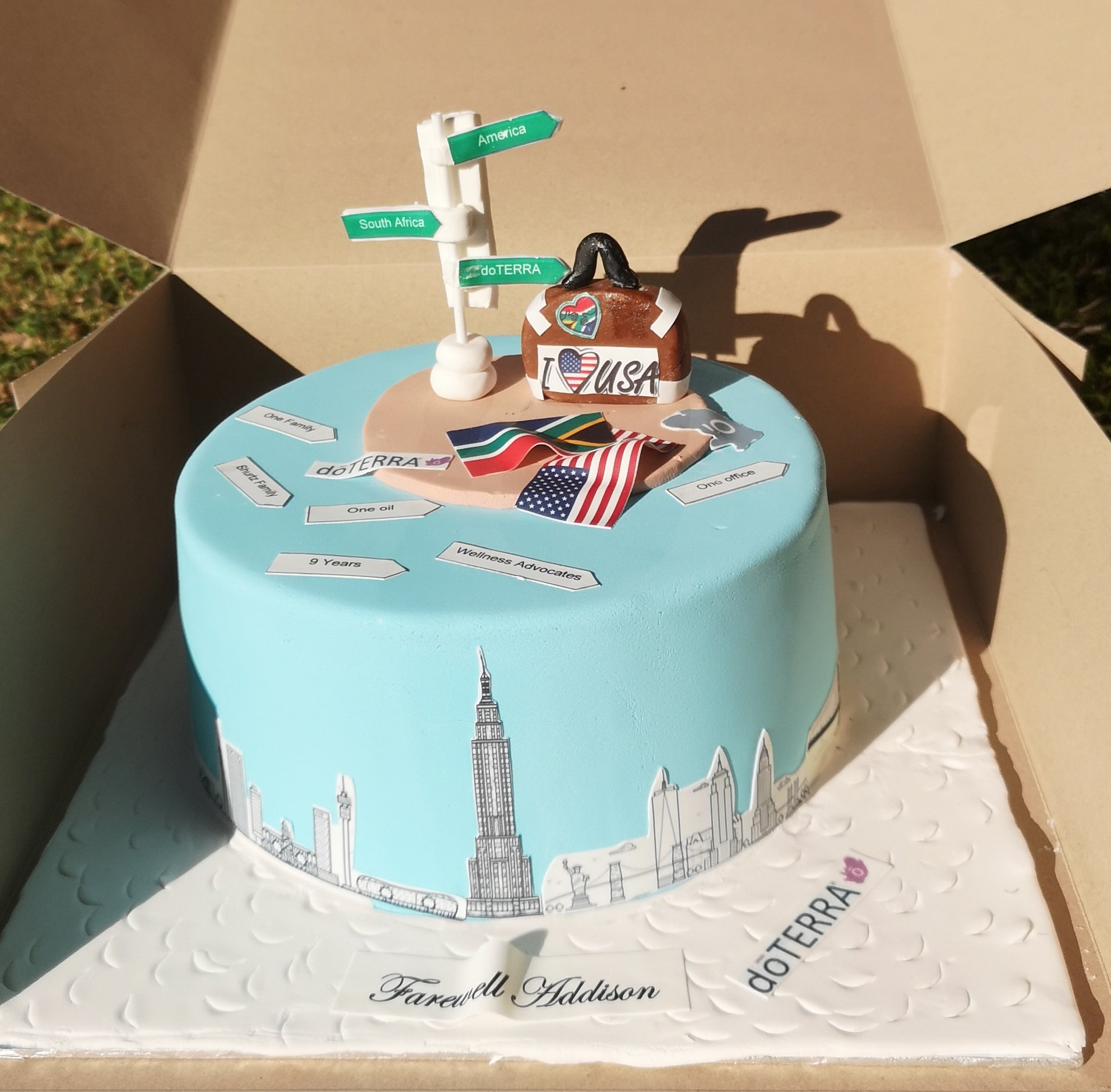 Office Farewell Cake