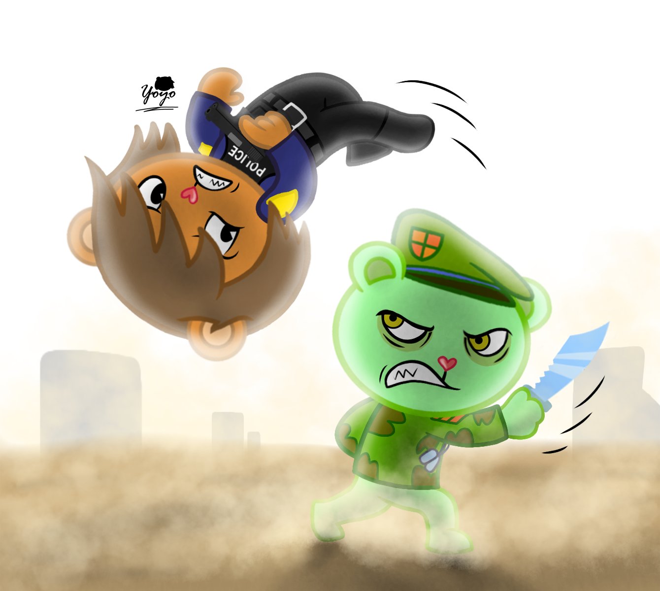 Happy Tree Friends Flippy Vs Flippy