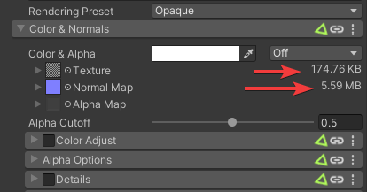 poiyomi on Twitter: "Thry added the texture size beside each texture so you can quickly estimate ...