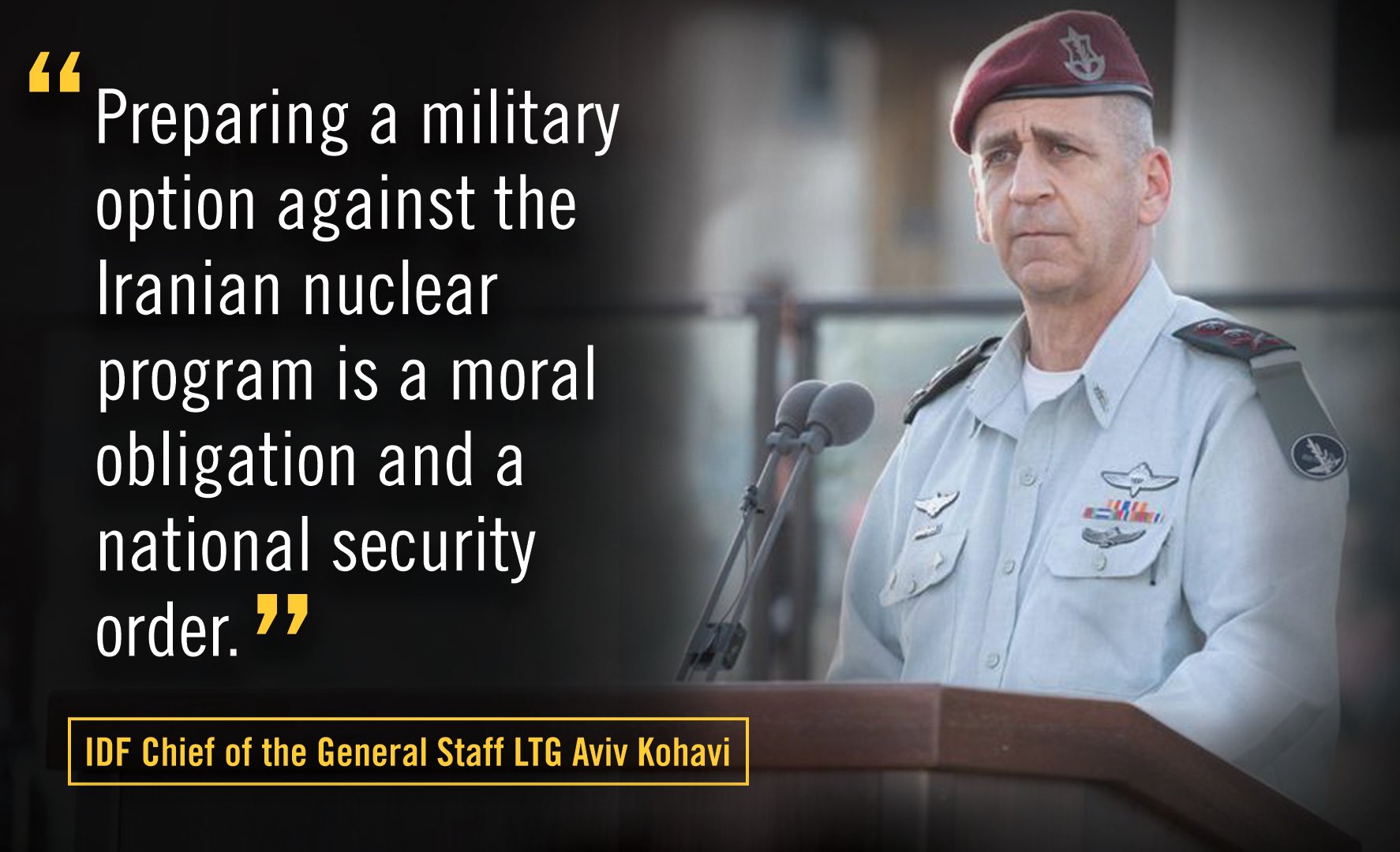 Idf Quotes Ariel Bernstein, Our Researcher And A Former IDF Soldier,