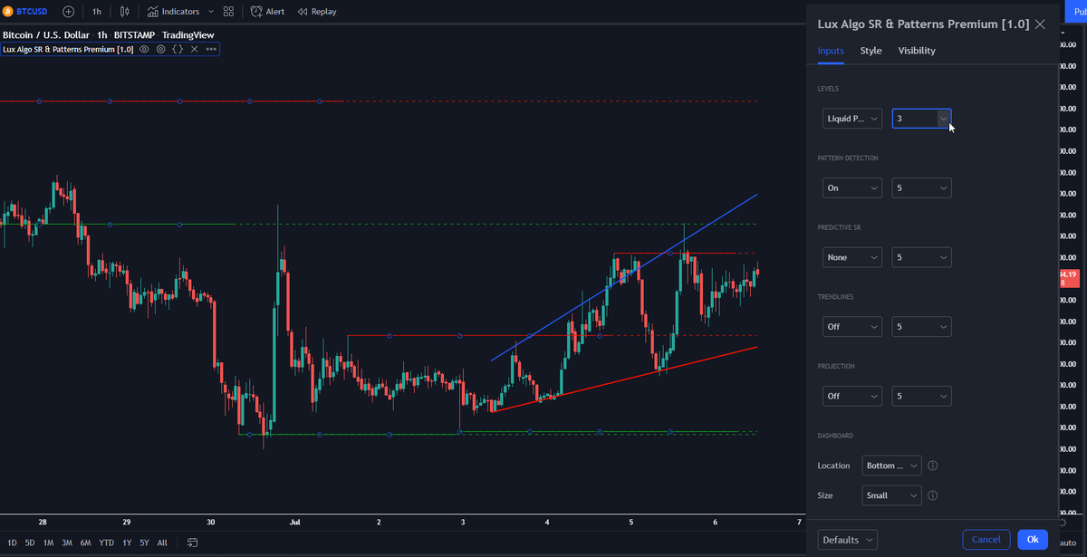 How to customize Lux Algo Oscillators + SR & Patterns Premium toolkits ...