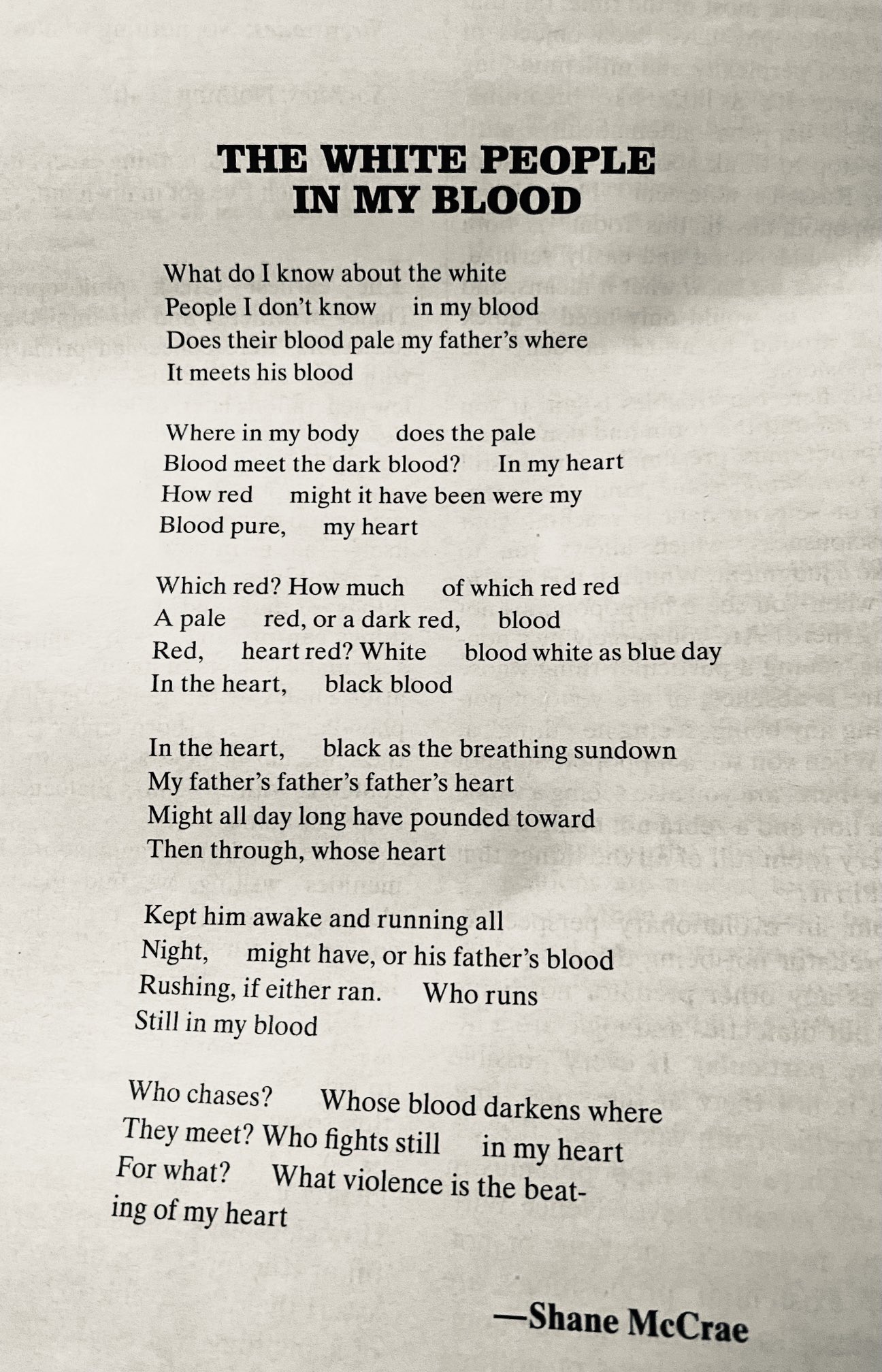 Blood Poem
