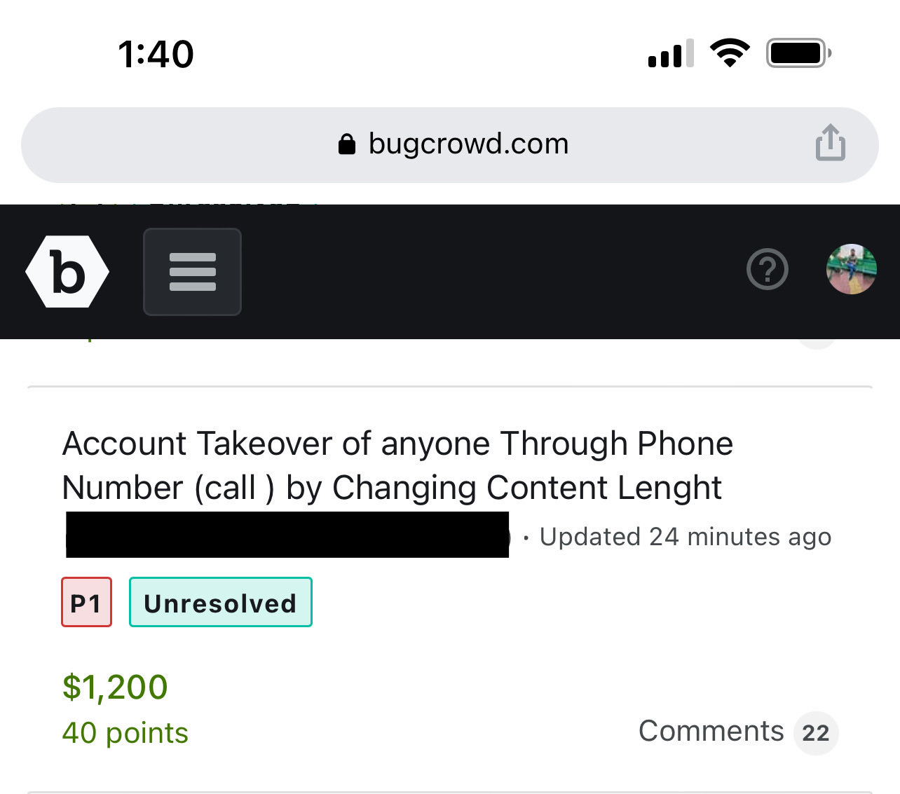 Arth Bajpai 🇮🇳 on Twitter: "…… ⁦@Bugcrowd⁩ #ItTakesACrowd #bugcrowd #bugbounty https://t.co ...