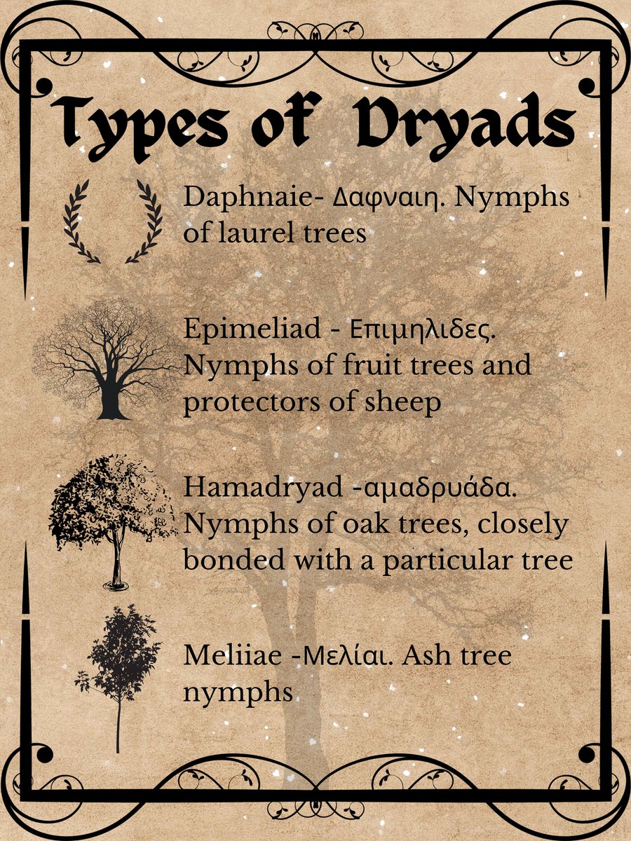 Ash Tree Nymphs Greek Mythology