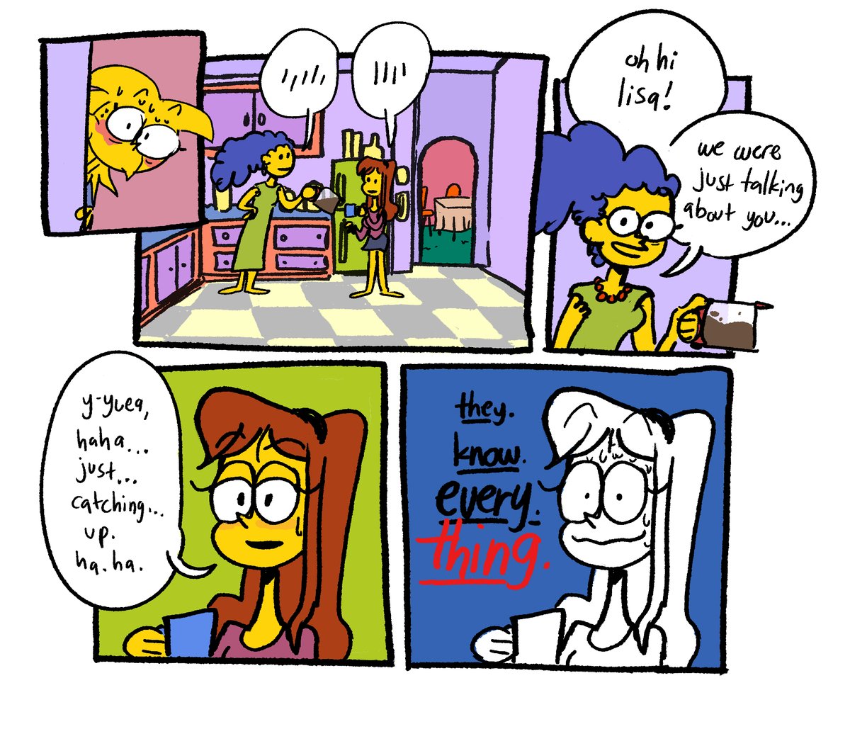 「lisa begrudgingly accepts an invitation to a party from mill」connorの漫画