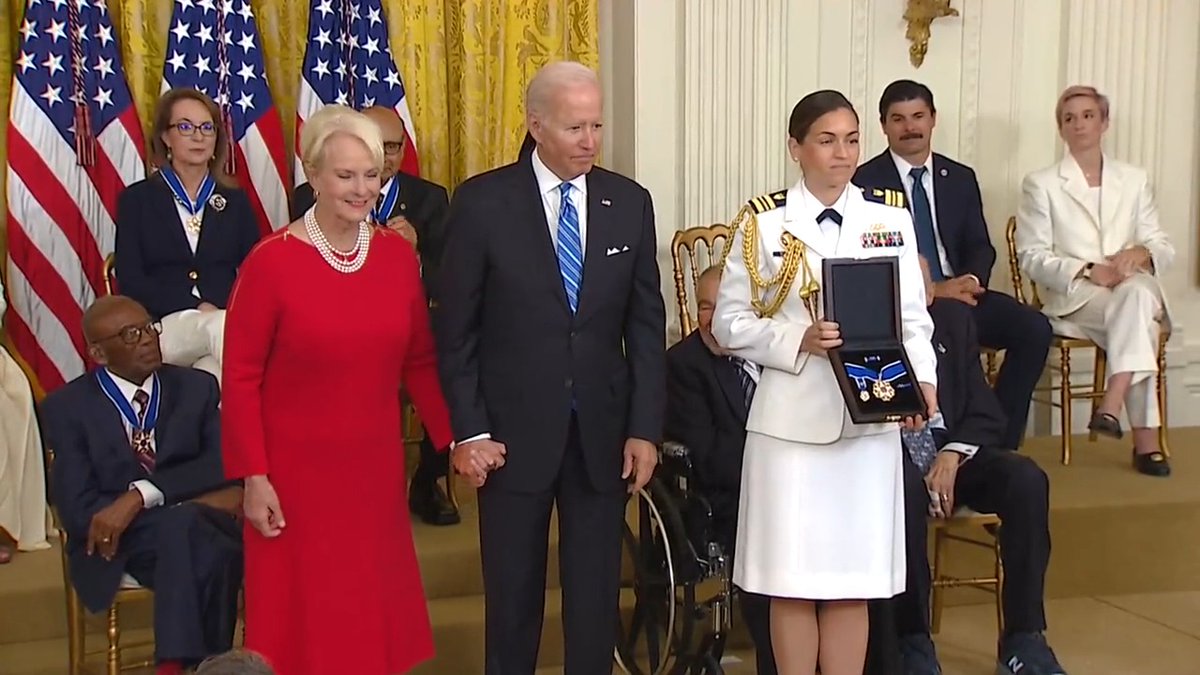Cindy McCain accepted the Medal of Freedom on behalf of her late ...