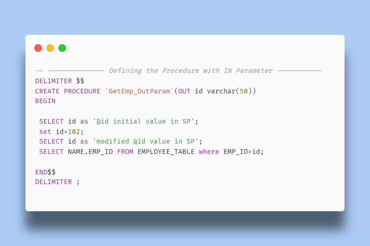 SQL: Beginner Guide to Store Procedures (Part 2/2) a thread... - المسلسل من Vikas Rajput ...