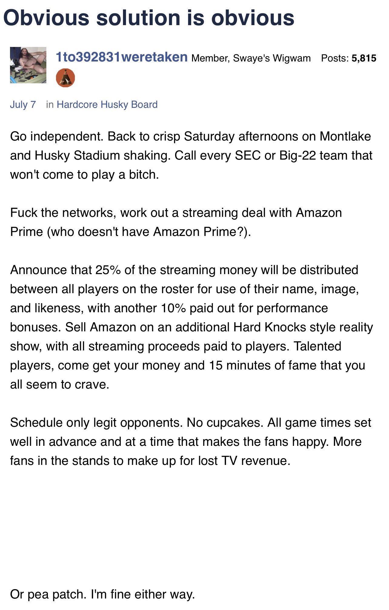 Message Board Geniuses on Twitter: "The solution for #Washington is an obvious one. Go ...