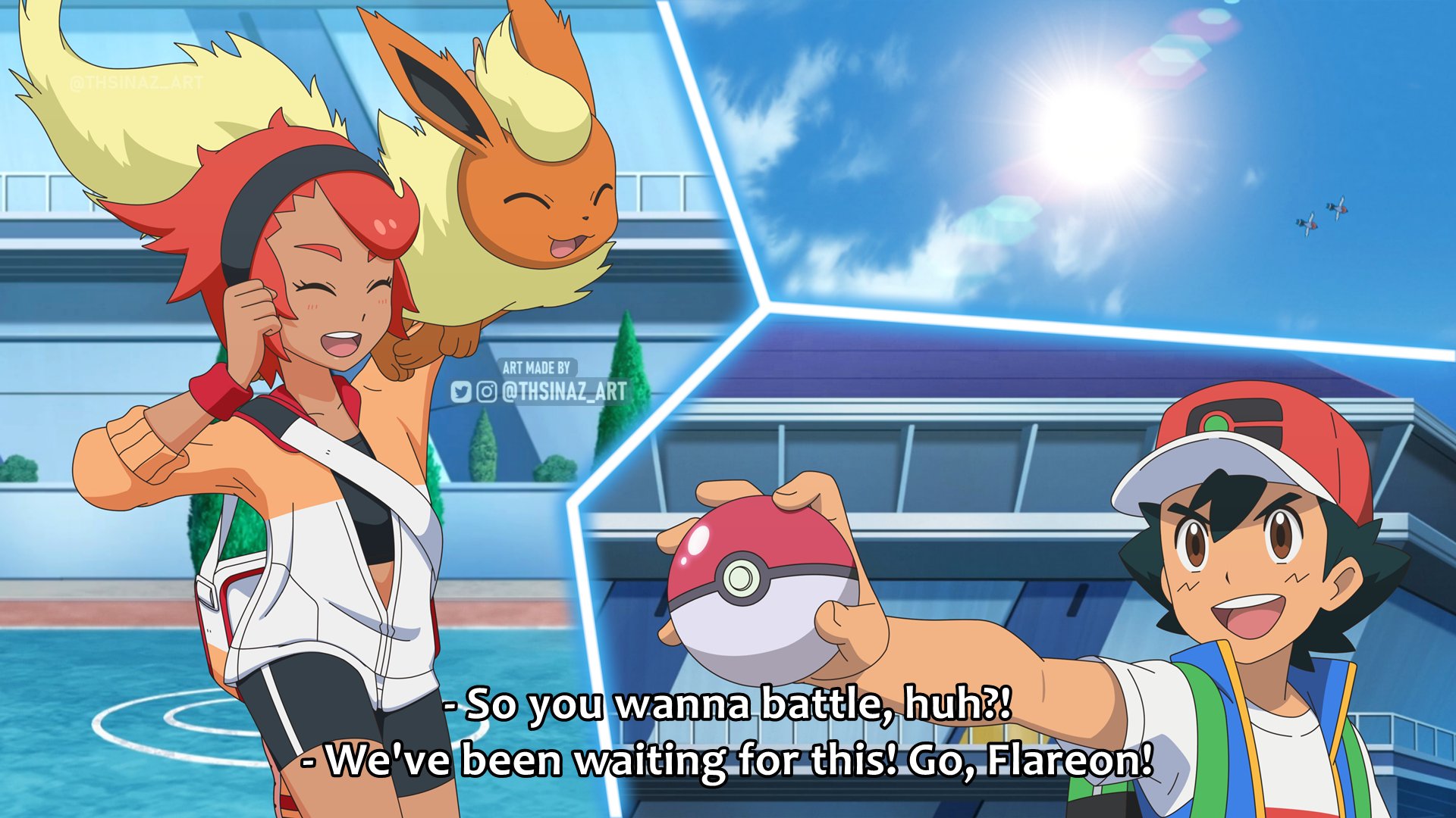 Thiago Sinaz 🍃 on Twitter: ""Let's have a fight!" 🔥 #anipoke #アニポケ https://t.co/hZy10Nj1v2 ...