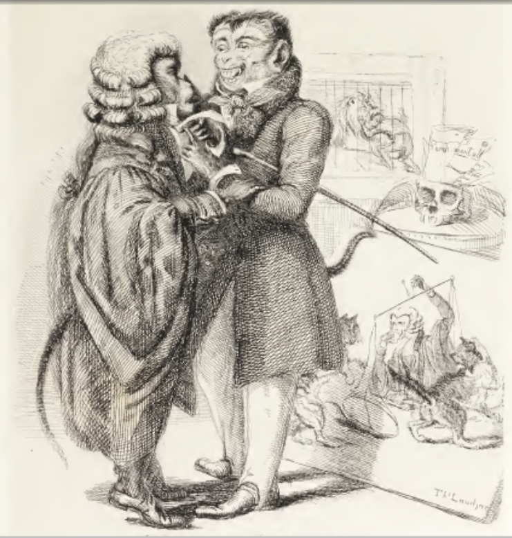 Remove the Mask Monkey-ana, or Men in Miniature. Designed and Etched by ...