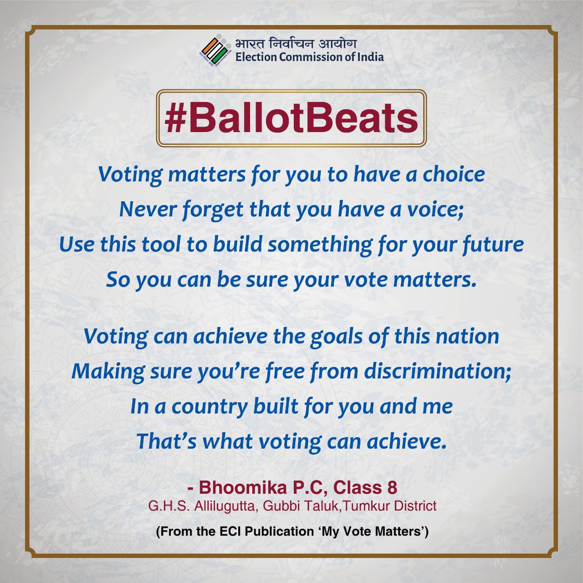 Election Commission of India #SVEEP on Twitter: "Learn the importance ...