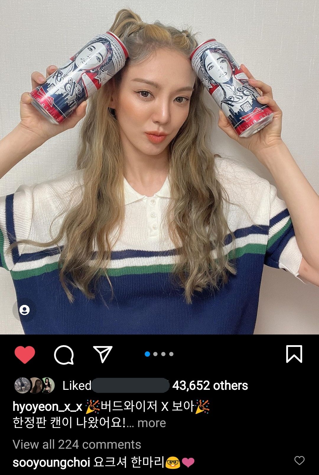 HYU 🕷 DEEP on Twitter: "[TRANS] instagram comment Sooyoung to Hyoyeon: One Yorkshire 🤓 ️ #HYO # ...