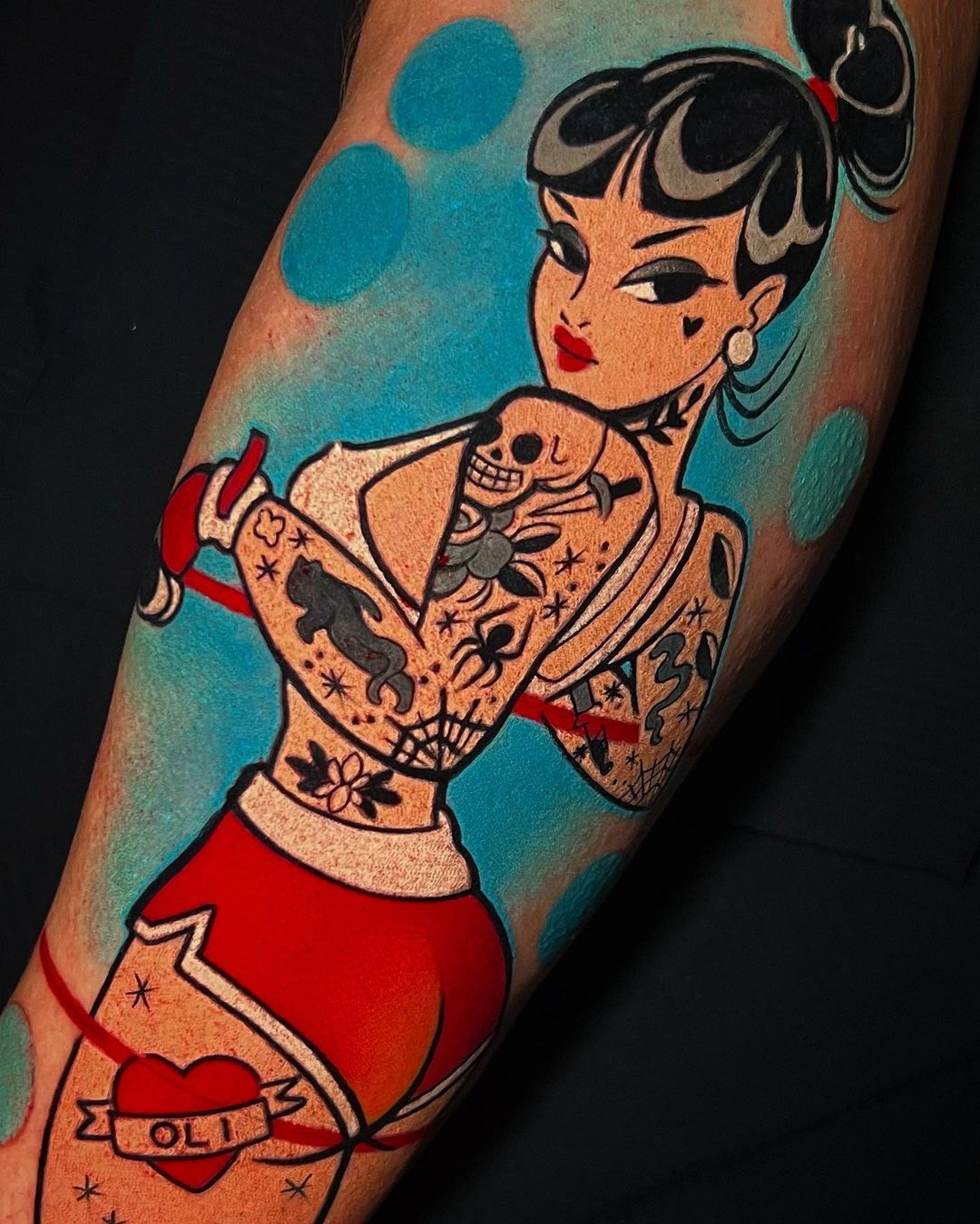 Traditional Pinup Tattoo Designs