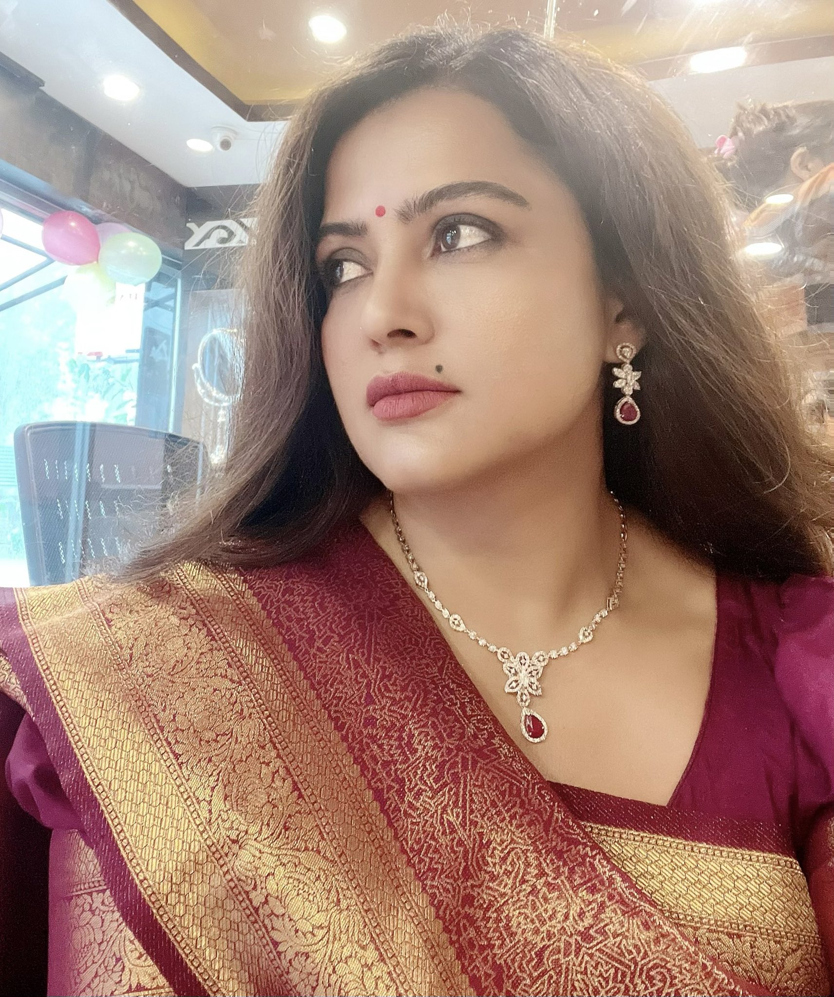 Rekha Thapa In Sari