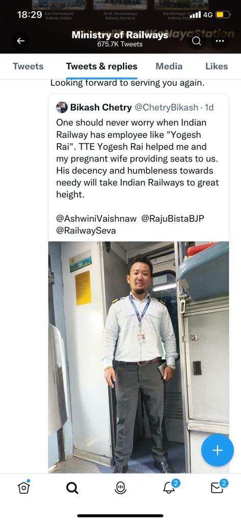 Northern Railway on Twitter: "RT @drm_umb: Feeling elated on Yogesh rai's humane approach ...