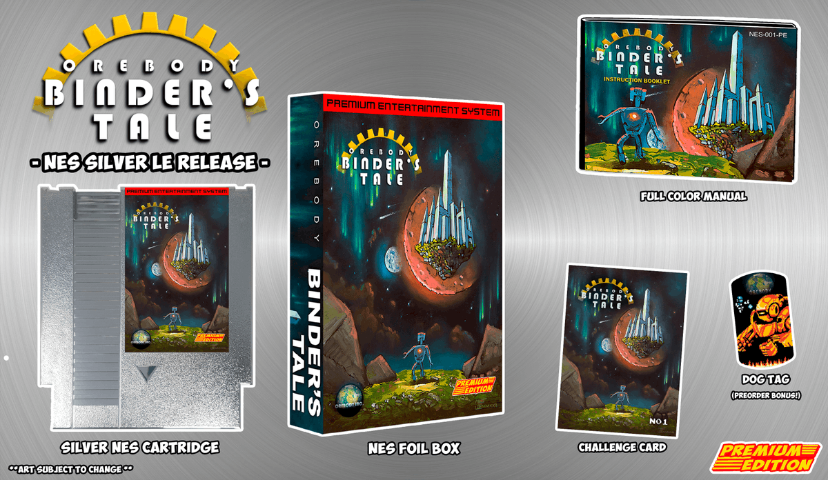 Orebody Binder's Tale NES cart release announced! : r/PremiumEdition