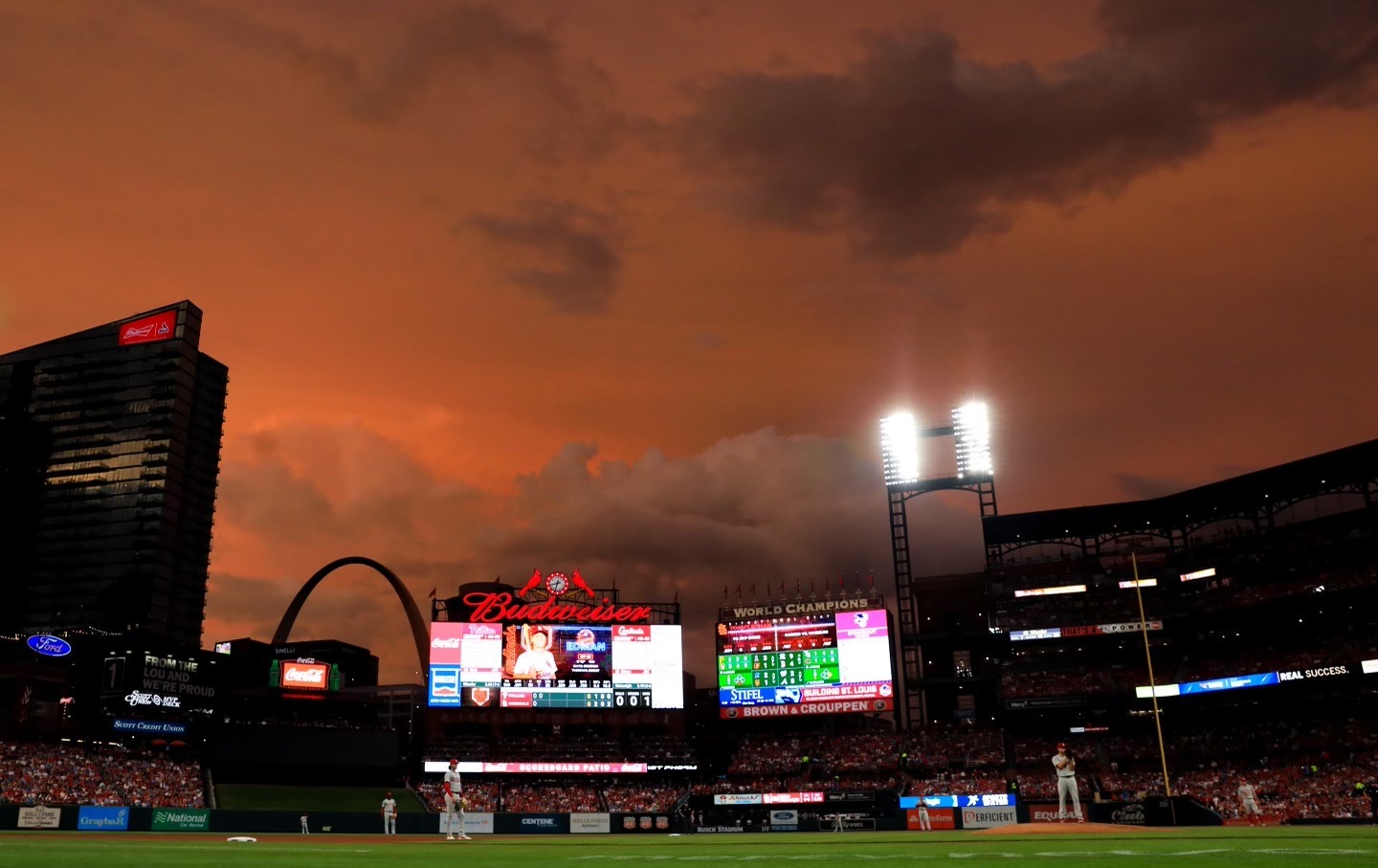 Busch Stadium Sunset