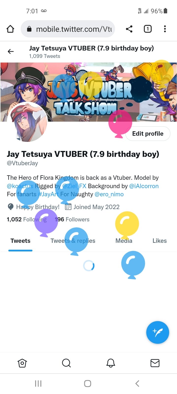 Jay Tetsuya VTUBER on Twitter: "So today is my birthday. https://t.co/RMmbY5Utqd" / Twitter