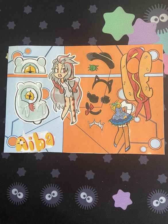 「My Aiba and Tama dress-up sticker sheets are live in my st0r」Pia 🌟の漫画