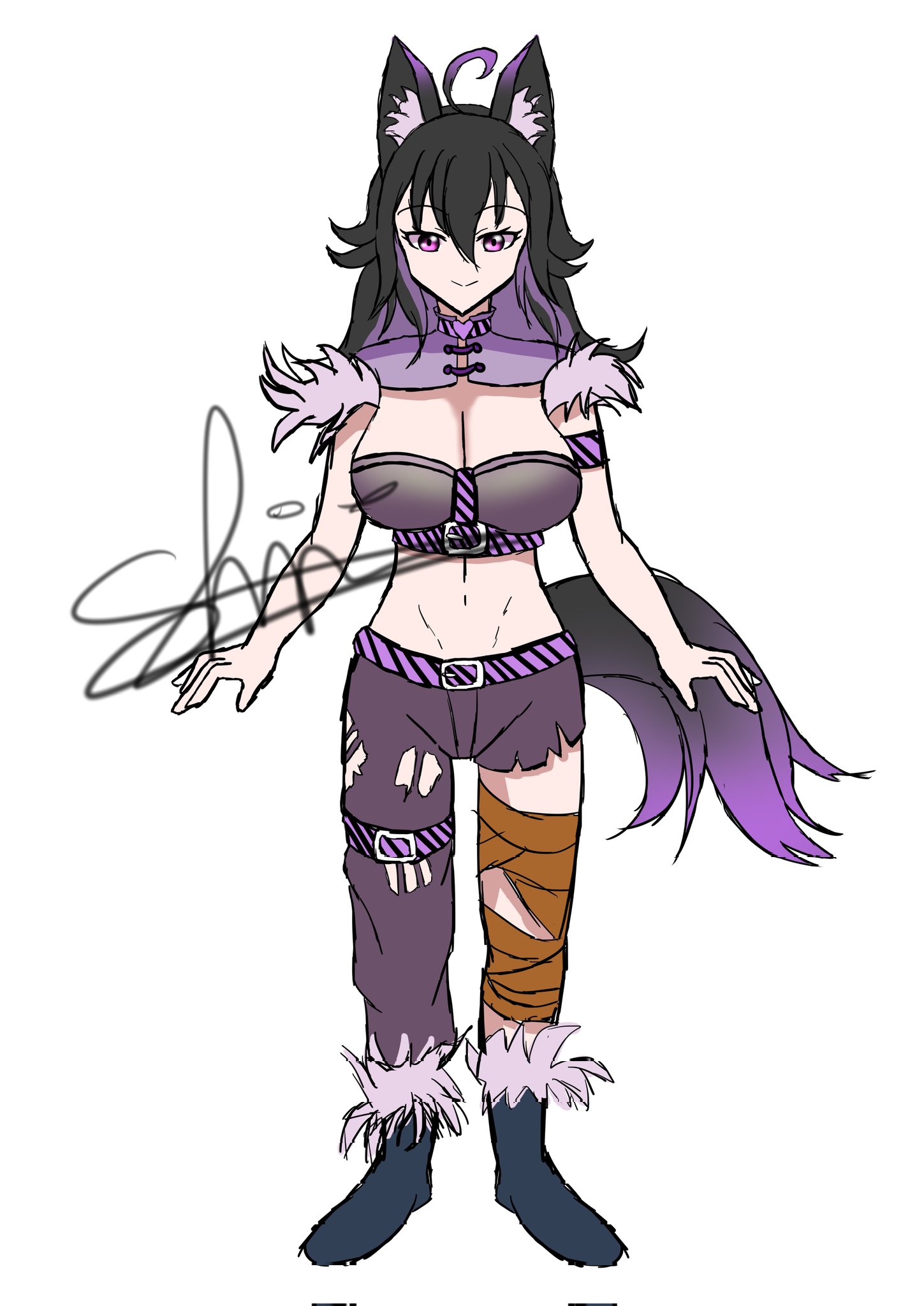 Noire The Futa Wolf Girl Vtuber ~Awoo~🔞 on Twitter: "I hit 10 followers here is the sketch for ...