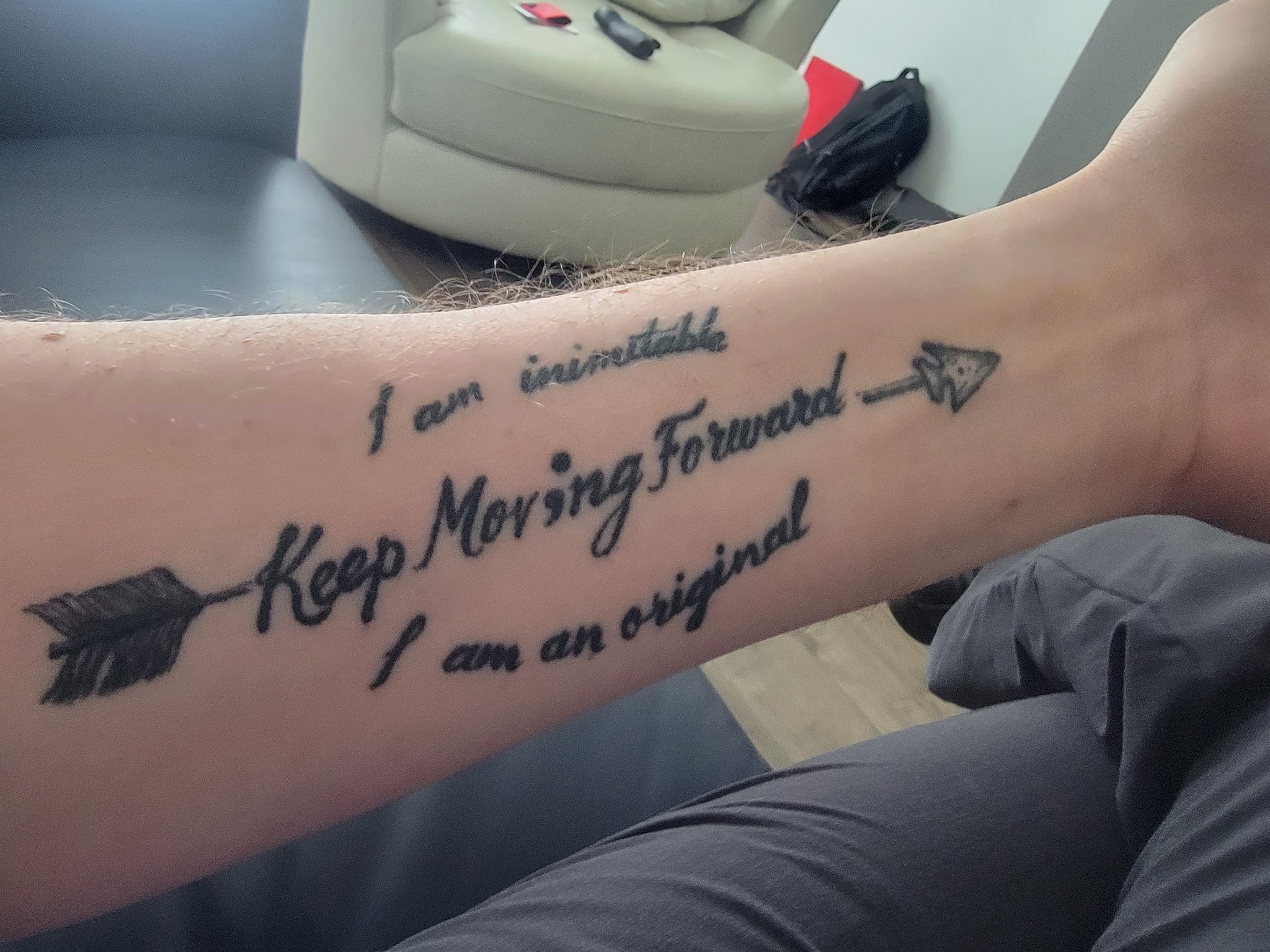 Keep Moving Forward Tattoo