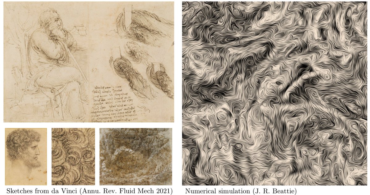 🌀 Leonardo da Vinci & Turbulence 🌀 The analogy between hair and water ...