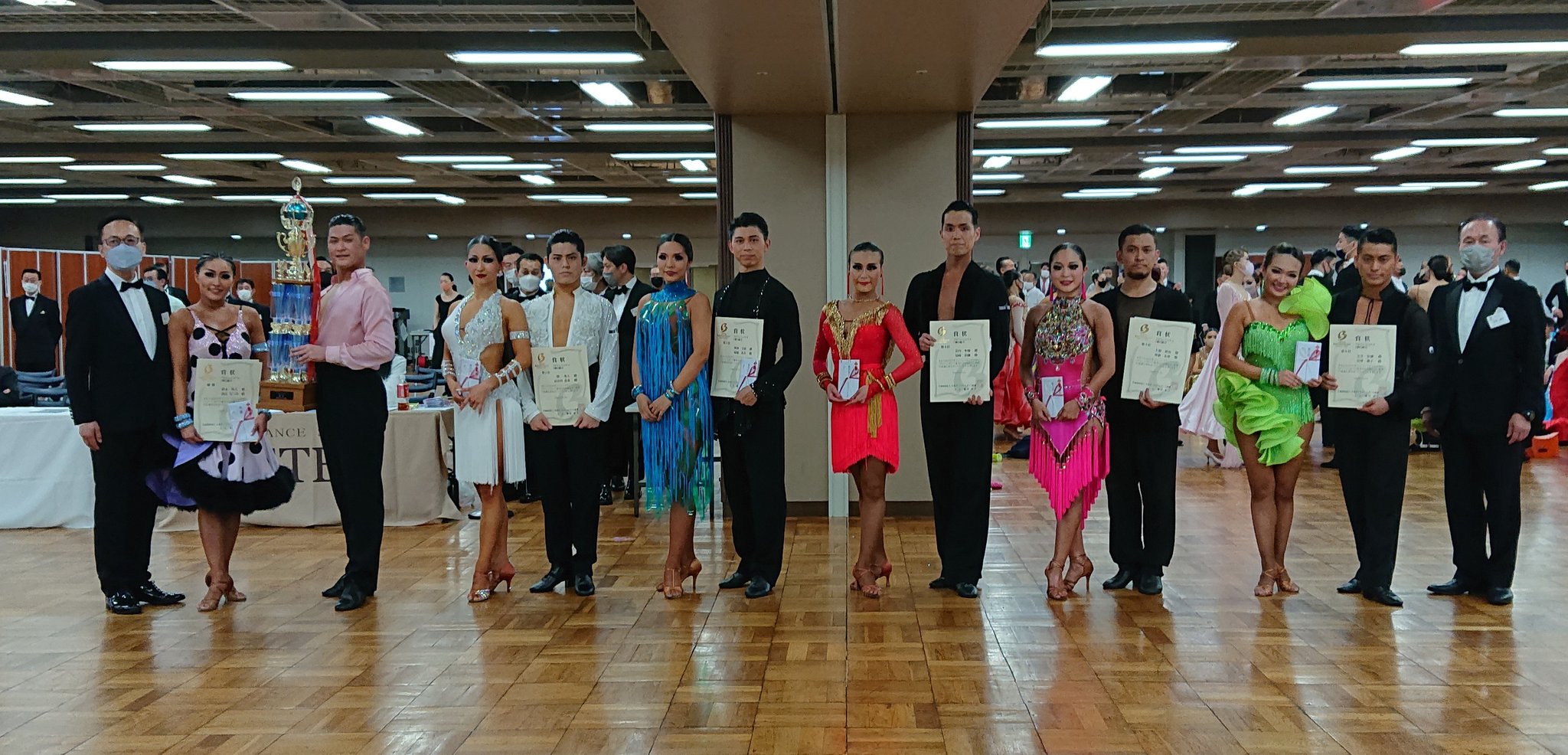 EJBDF広報部 on Twitter: "ジャパン・ラテンアメリカントロフィー 表彰 優勝 33番 鈴木 勇人ー高辻 なつみ 第2位 3番 関 勇人ー長谷川 真希 第3位 47番 岡本 圭祐 ...