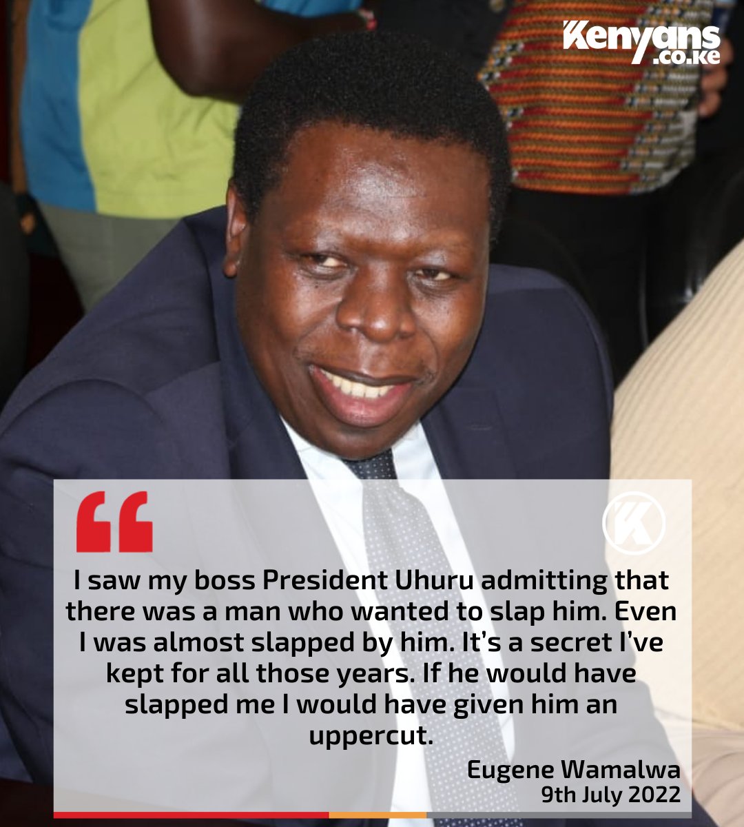 Kenyans.co.ke on Twitter: "Ruto almost slapped me but if he had, I would have responded with an ...