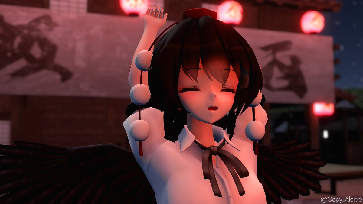 たからばこ on Twitter: "RT @copy_alcide: #射命丸文 #東方Project #東方MMD 上個月做的一張文圖 An Aya pic made last month ...