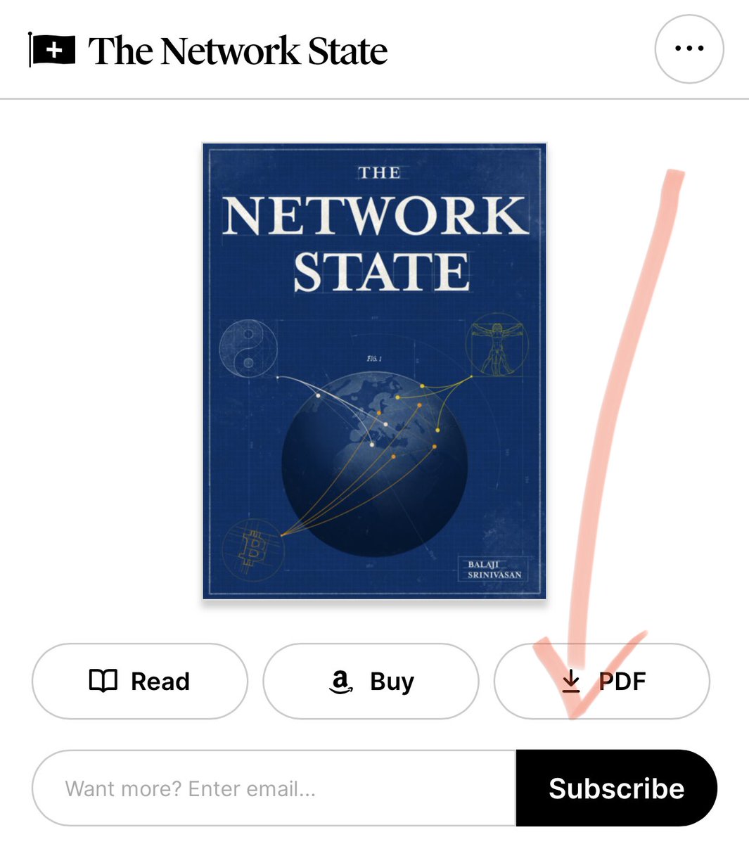 The Network State is out. It’s a new book on how to start a new country ...