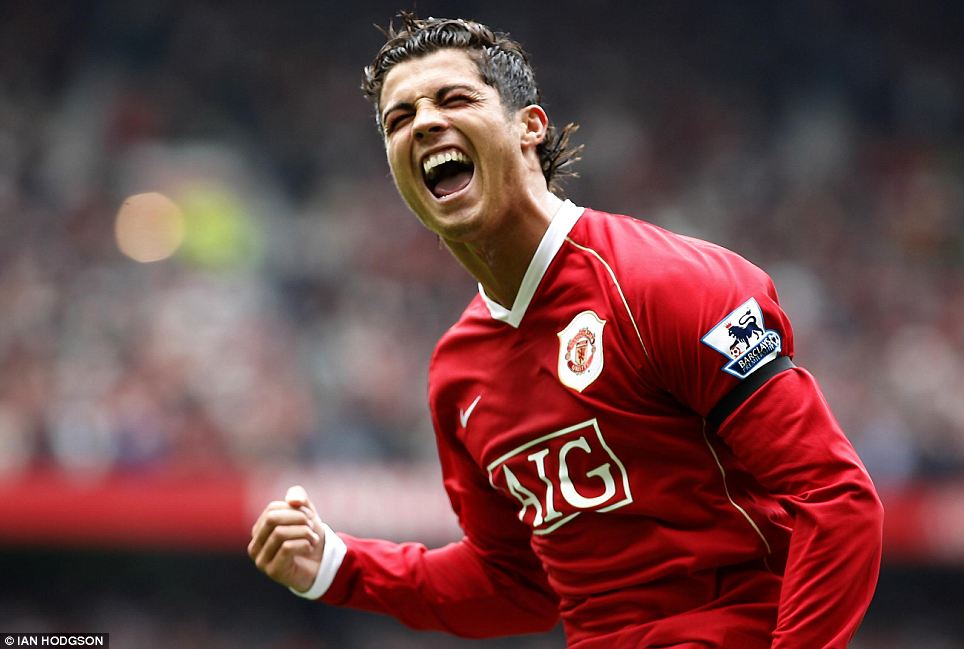 Cristiano Ronaldo during Man Utd's Premier League 3-peat: 06/07: PL ...