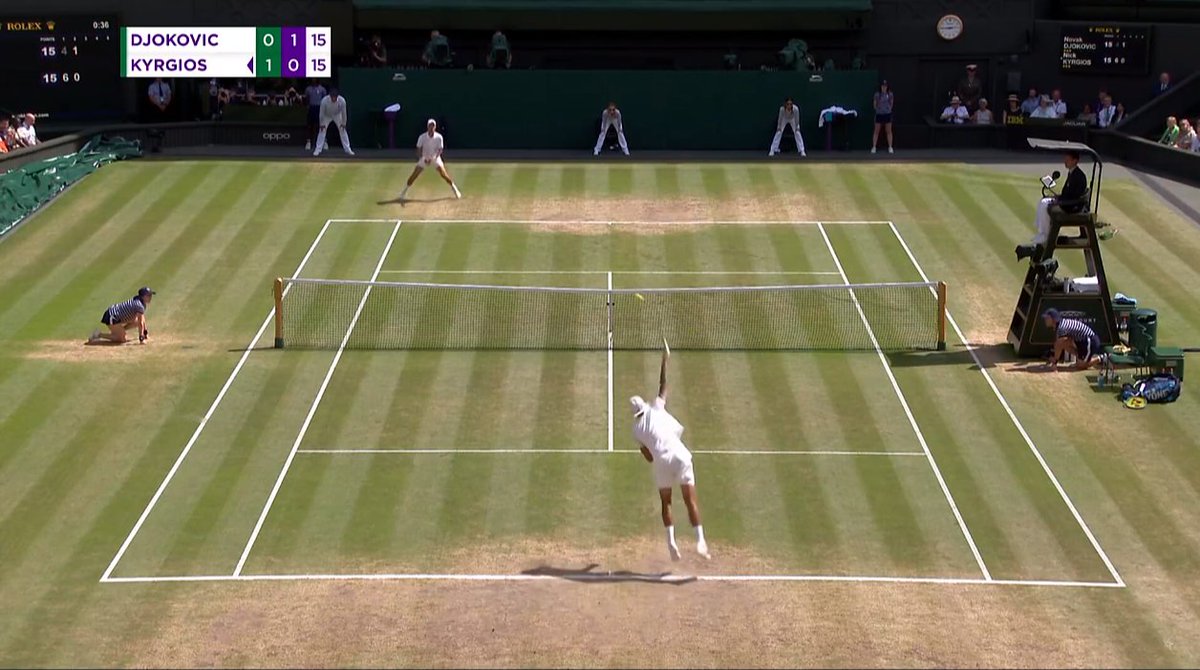 Is anyone watching the #Wimbledon final? Never realised but Krygios ...