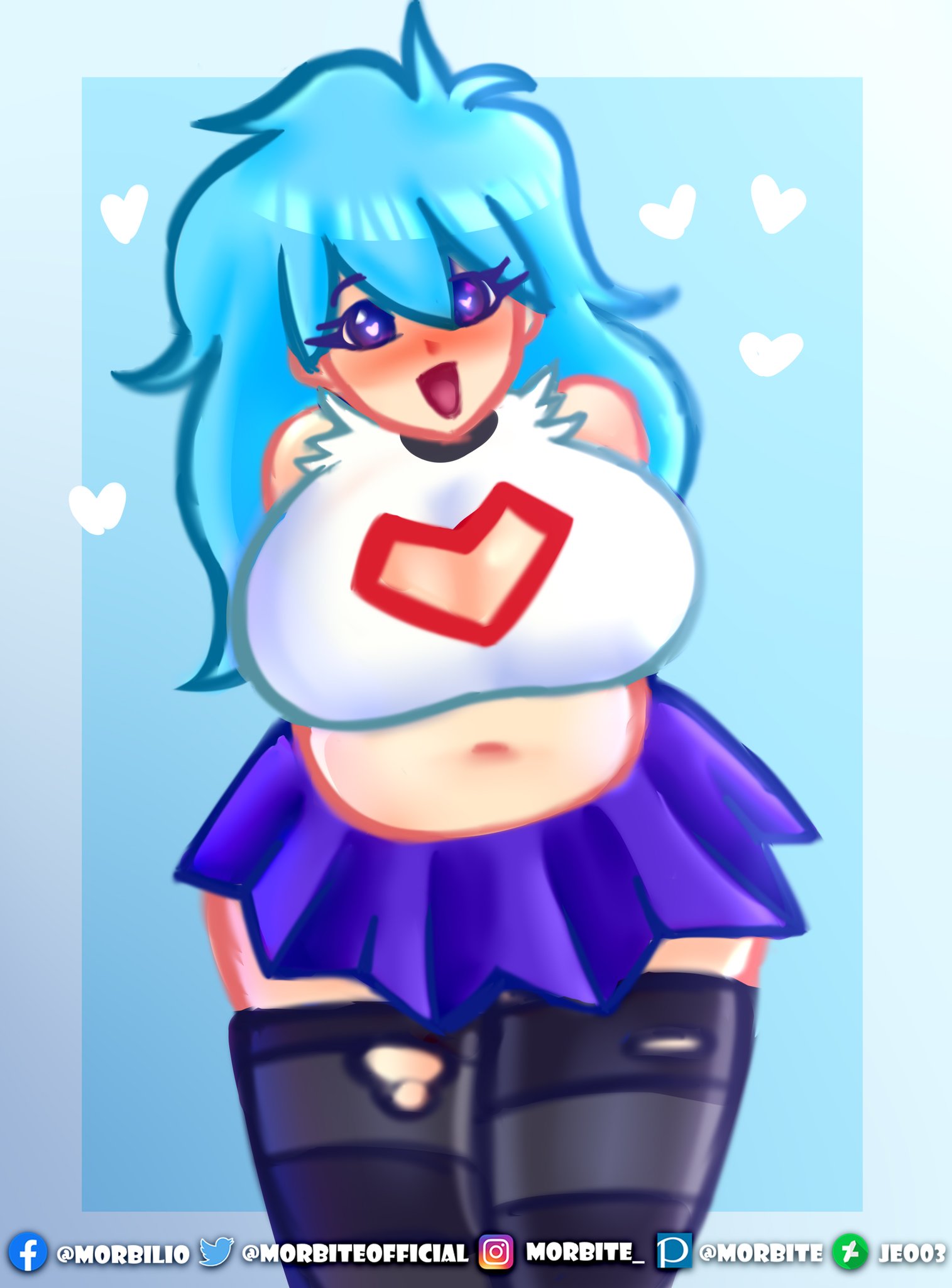 MOREbite🔞 on Twitter: "Skyblue | FnF quick sketch for @thereisnothin16 birthday! :DD #fnf # ...