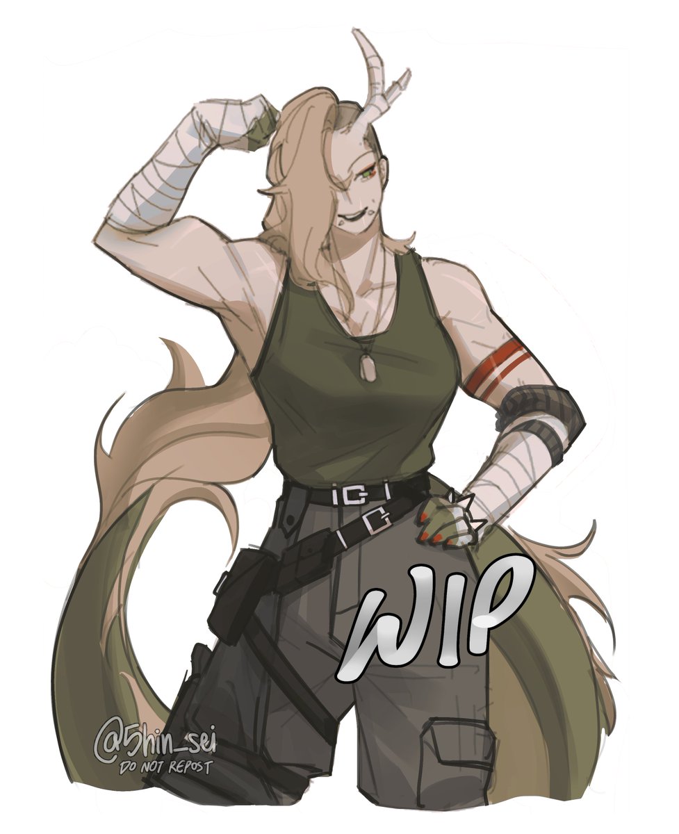 「Job has been eating up my free time to d」|Shin || comms open ||のイラスト